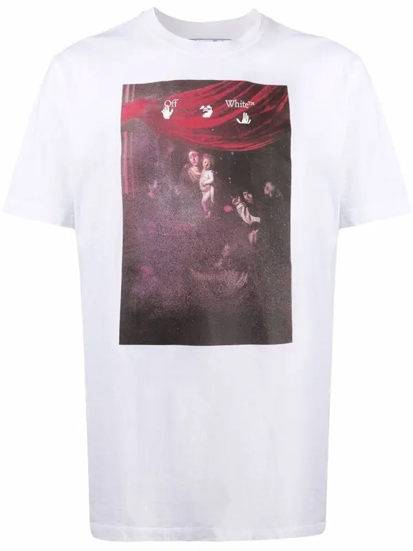 Off-White Off Regular Fit Caravaggio Painting T-shirt - White