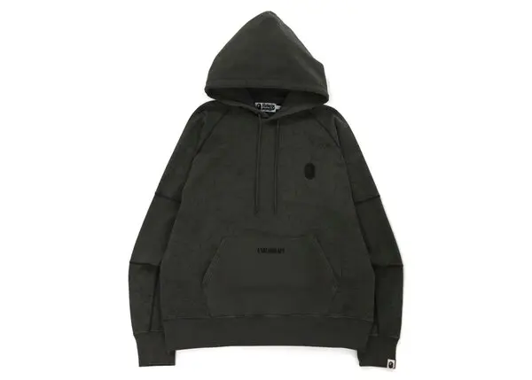 A BATHING APE Line 1st Camo Washed Relaxed Fit Pullover Hoodie - Black
