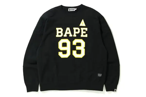 A BATHING APE Military Padded Relaxed Fit Crewneck Sweatshirt