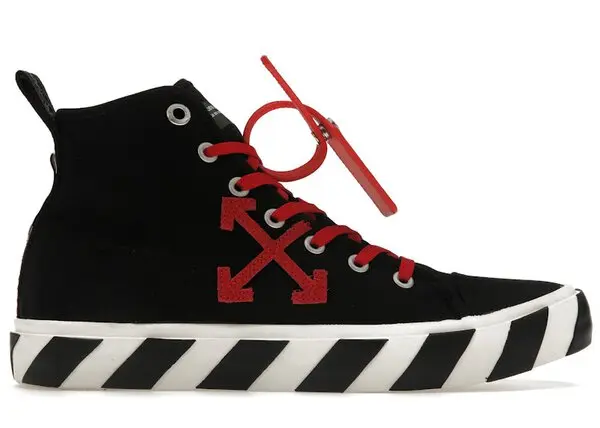 Off-White Vulcanized Hi-top Sneakers - Black