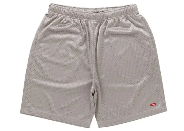 Supreme Small Box Baggy Mesh Short - Grey