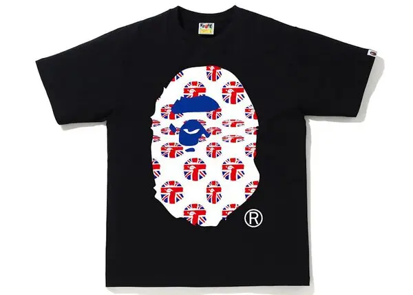 A BATHING APE London Union Jack Tee Shirt - Black