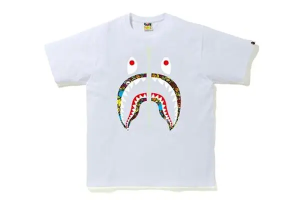 A BATHING APE Milo Banana Pool Shark T-shirt - White
