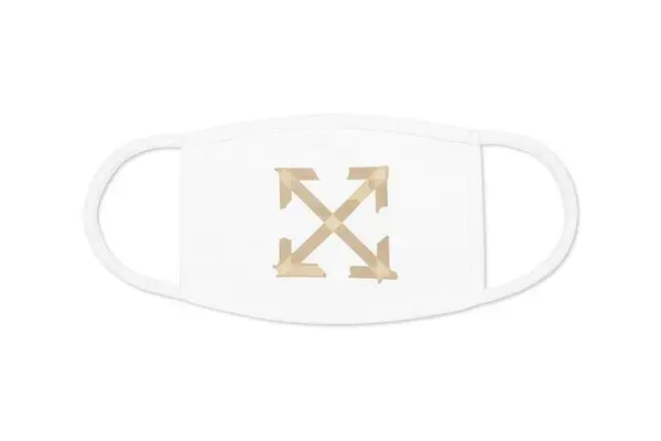 Off-White Off Tape Arrow Face Mask - White/beige