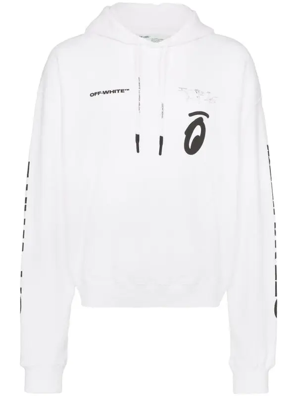 Off-White Splitted Arrows Hoodie - White/black