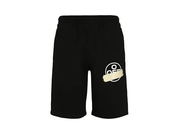 Off-White Tape Arrows Sweatshorts - Black/beige