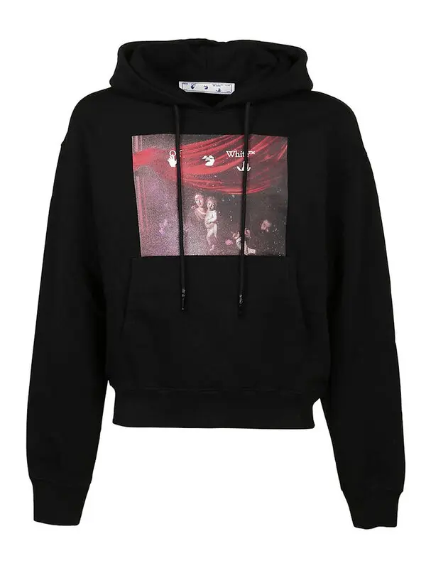 Off-White Spray Caravaggio Hoodie - Black