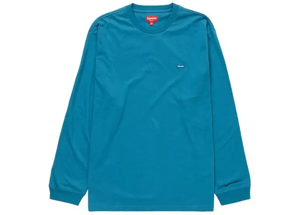Supreme Small Box Long Sleeve Tee Shirt - Teal