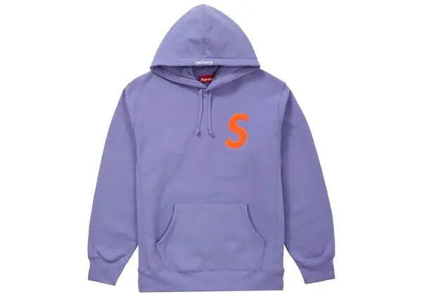 Supreme S Logo Hooded Sweatshirt - Light Violet