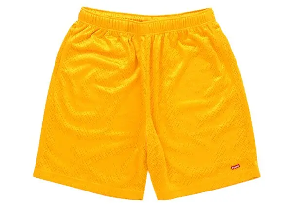 Supreme Small Box Baggy Mesh Short - Gold