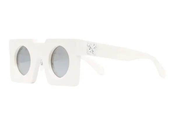 Off-White The Pantheon Square Frame Sunglasses - Bone White