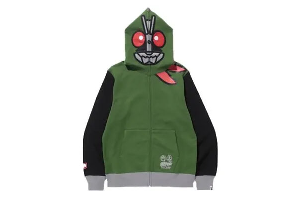 A BATHING APE Masked Rider Full Zip Hoodie