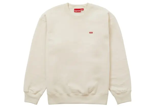Supreme Small Box Crewneck Sweatshirt - Natural