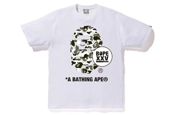 A BATHING APE Xclusive Kyoto Xxv Ape Head Tee Shirt - White