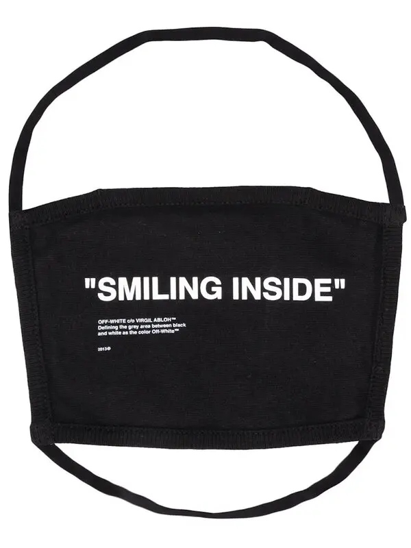 Off-White Off Off Smiling Inside Face Maskin - Black/white