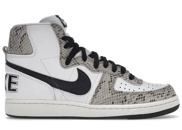 Nike Terminator High Cocoa Snake Sneakers - White/black/sail