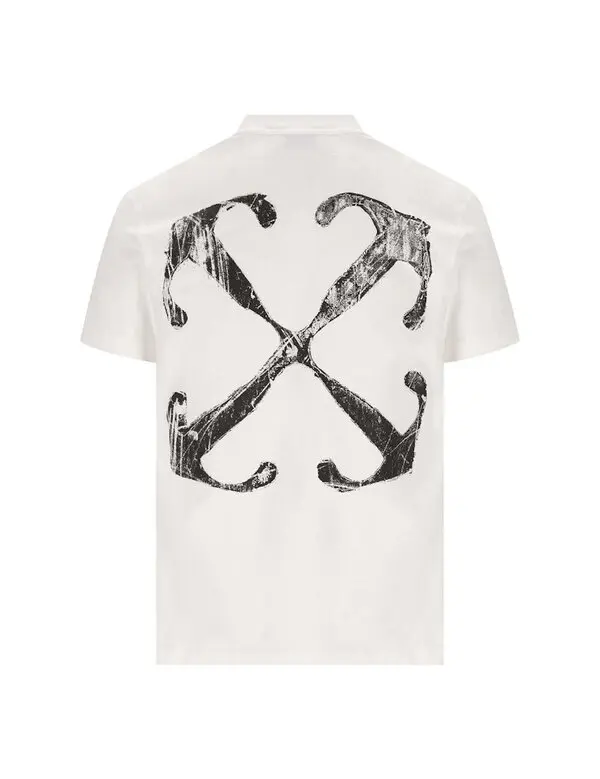 Off-White Off Scratch Arrow Slim Fit T-shirt - White