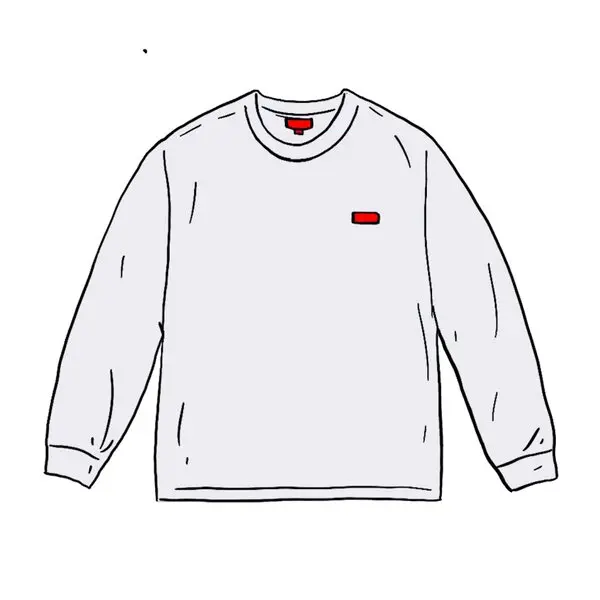 Supreme Small Box Long Sleeve Tee Shirt - White