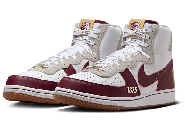 Nike Terminator High Alabama A&m University Sneakers - White/deep Maroon