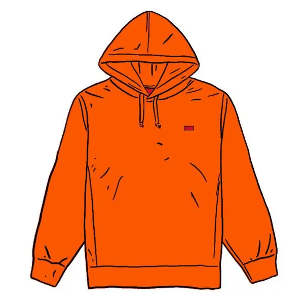 Supreme Small Box Hooded Sweatshirt - Orange