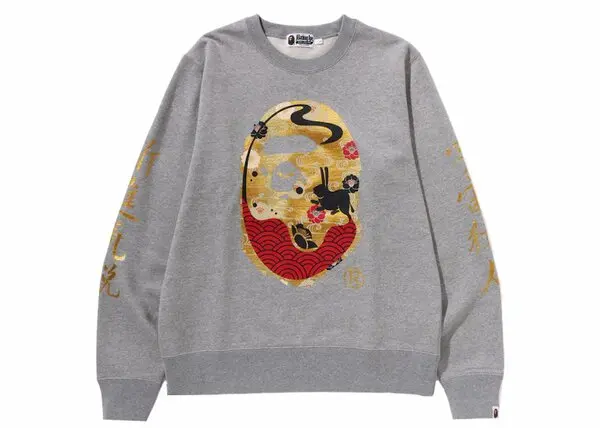 A BATHING APE Ape Head Crewneck Sweatshirt