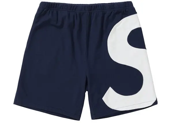 Supreme Logo Short - Navy Blue