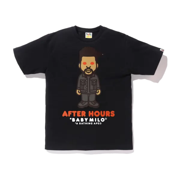 A BATHING APE Baby Milo After Hours Tee Shirt - Black