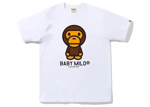 A BATHING APE Baby Milo Tee Shirt - White