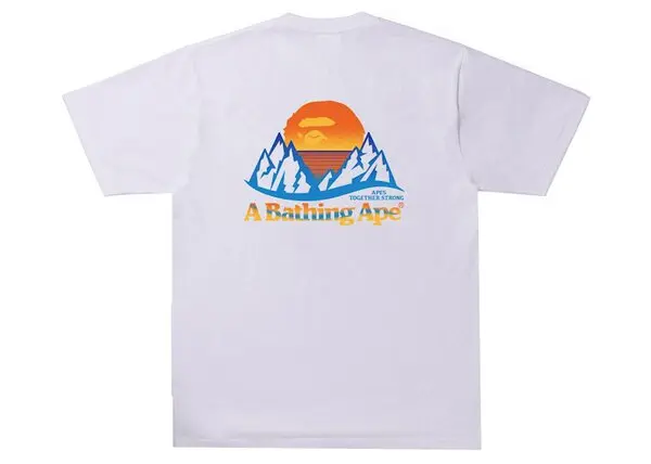 A BATHING APE Mountain Tee Shirt - White