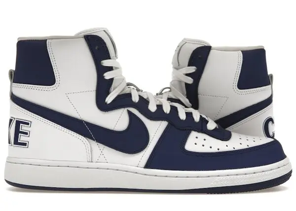 Nike Terminator High Sp Comme Des Garcons Homme Plus Sneakers - White/midnight Navy Blue