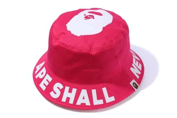 A BATHING APE Asnka Bucket Hat - Pink
