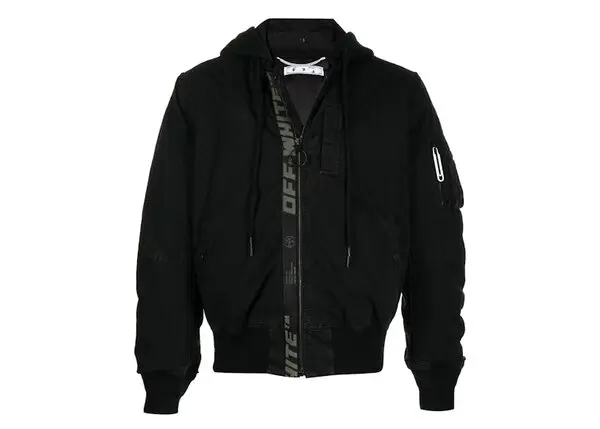 Off-White Vintage Cotton Bomber Jacket