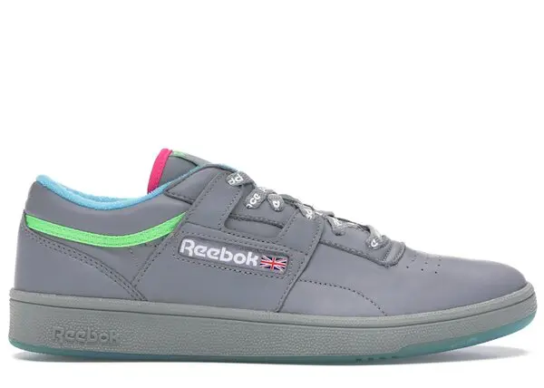 REEBOK Club Workout Sneakers - Grey/neon Green/neon Blue