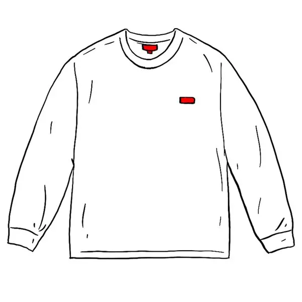 Supreme Small Box Long Sleeve Tee Shirt - White