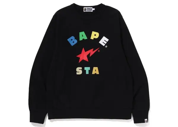A BATHING APE Sta Crewneck Sweatshirt - Black