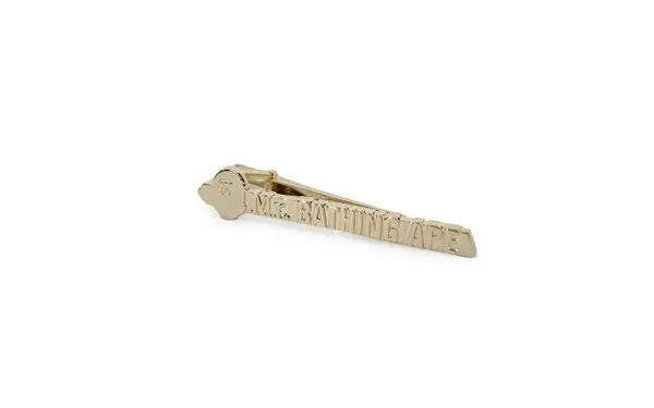 A BATHING APE Mr. Bathing Ape Necktie Clip - Gold