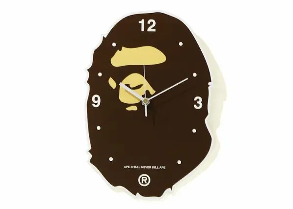 A BATHING APE Ape Head Wall Clock