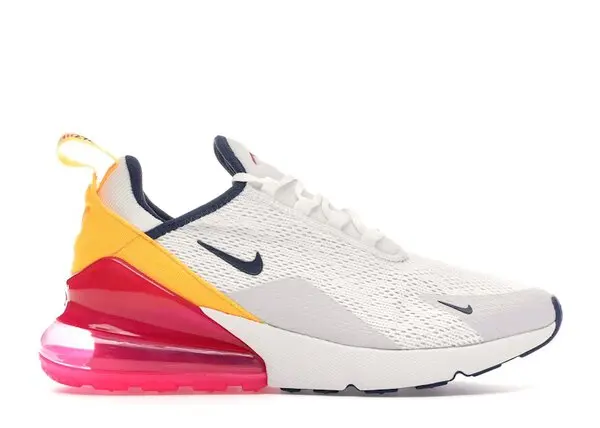 Nike Air Max 270 Sneakers - Summit White/laser Fuchsia/platinum Tint