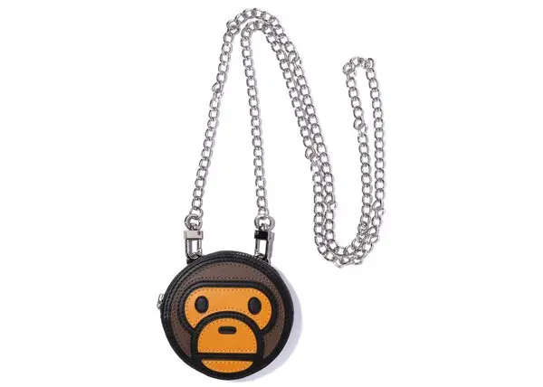 A BATHING APE Baby Milo Face Mini Shoulder Bag