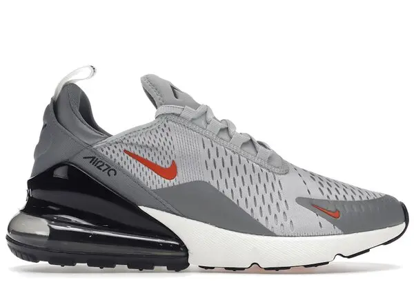 Nike Max 270 Sneakers - Grey Fog/team Orange/sail