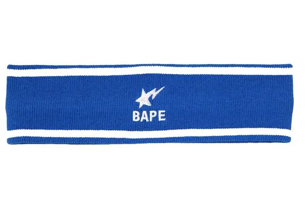 A BATHING APE Bapesta Headband - Navy Blue