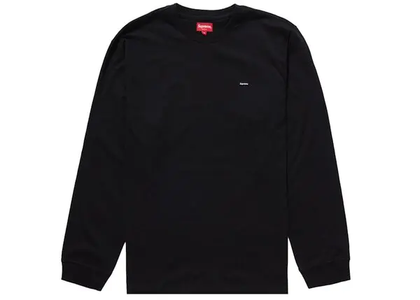 Supreme Small Box Long Sleeve Tee Shirt - Black | Editorialist