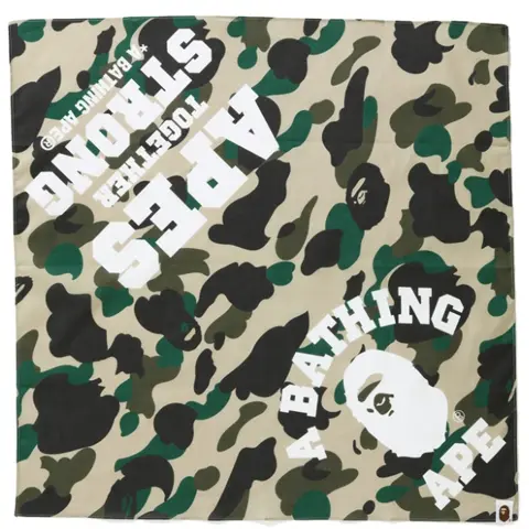 A BATHING APE Ats Bandana - Yellow