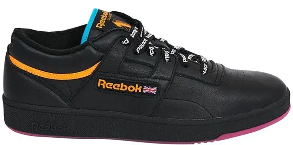 REEBOK Club Workout Sneakers - Black/neon Orangeone-colorneon Blueone-colorneon Pink