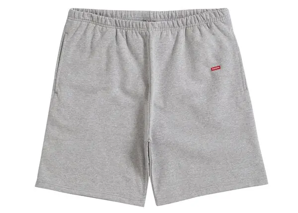 Supreme Small Box Sweatshort - Heather Grey