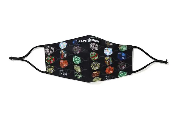 A BATHING APE Archive Camo Pattern Mask - Black