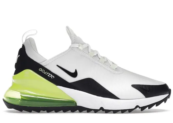 Nike Air Max 270 Golf Sneakers - White/black/volt