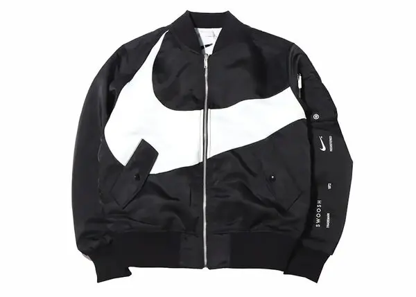 Nike Thermafit Synthetic Phil Reversible Bomber Jacket - Black