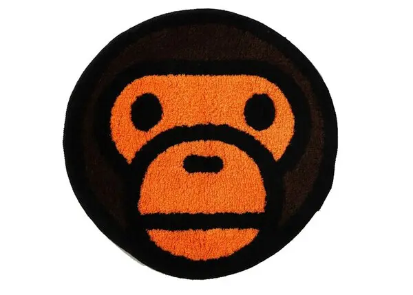 A BATHING APE Baby Milo Rug Mat - Brown