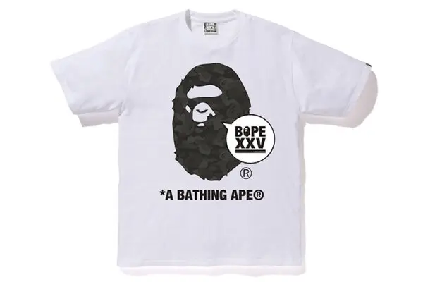 A BATHING APE Xclusive Aoyama Xxv Ape Head Tee Shirt - White